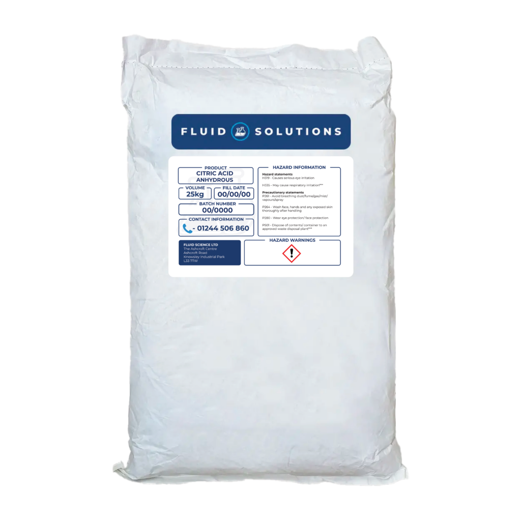 Citric Acid Anhydrous - Fluid Science