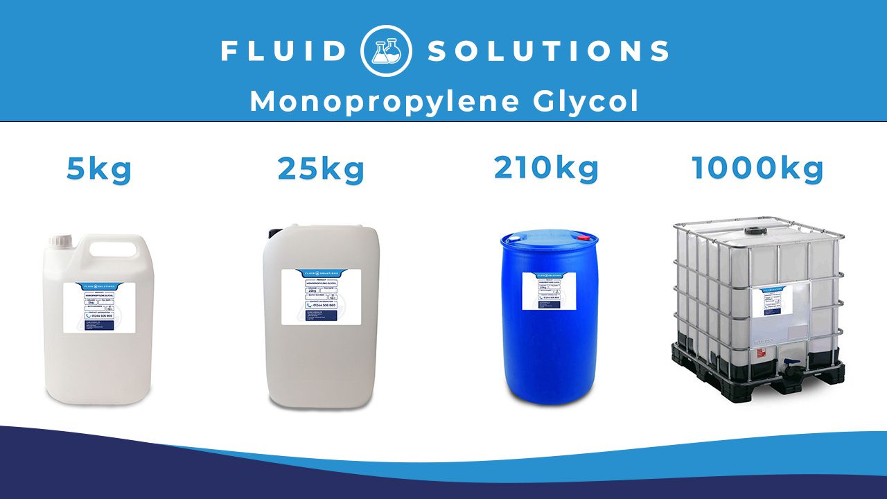 Monopropylene Glycol USP - 5, 25 or 210L USP Grade - Fluid Science